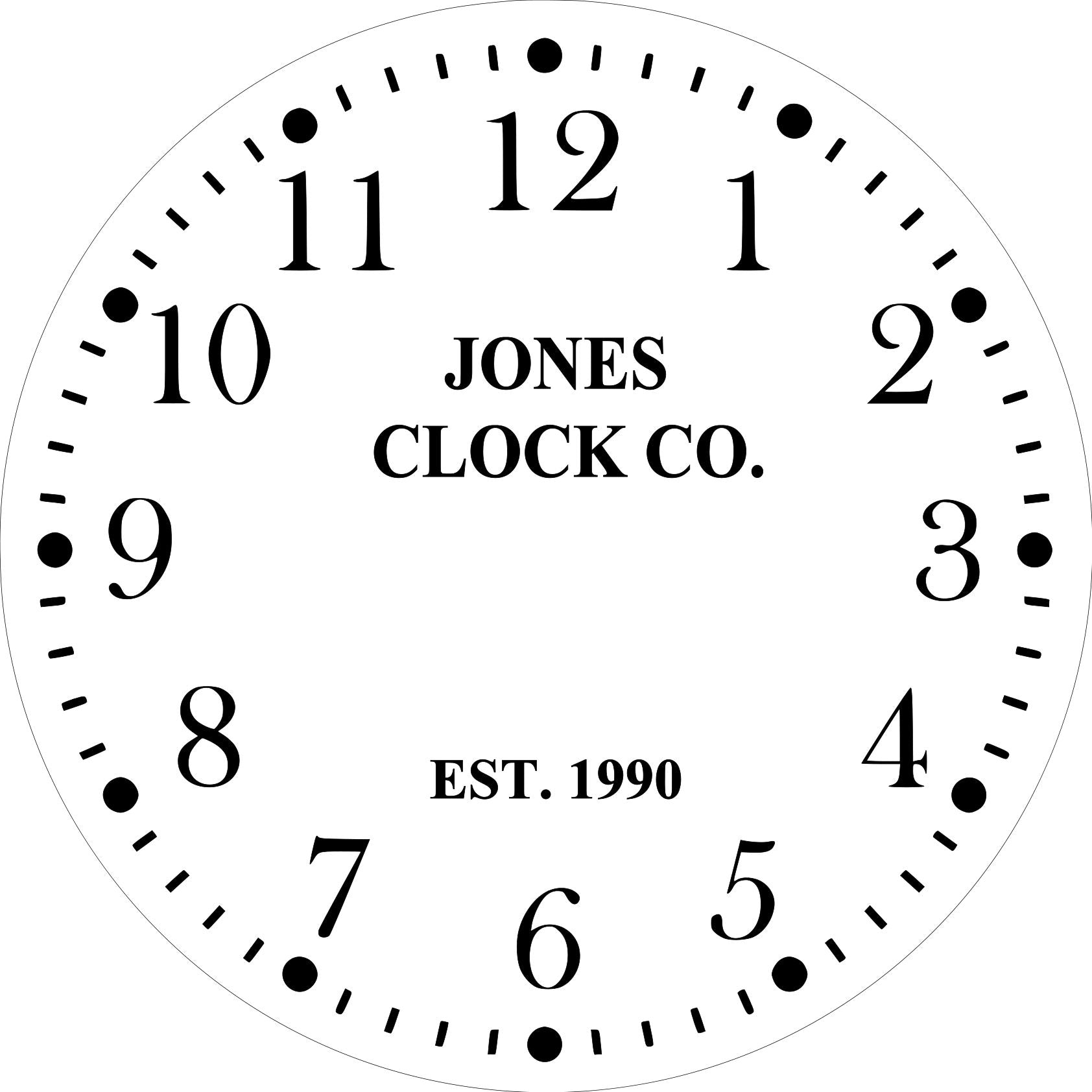 written clock